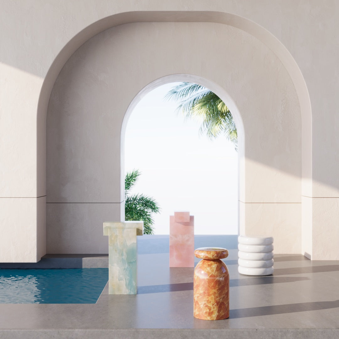 Ballistic Onyx End Tables – Ziba Homes India